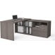 I3 Plus Bark Gray L-Desk from Bestar | Coleman Furniture