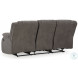 First Base Gunmetal Reclining Sofa From Ashley Furniture | Coleman ...