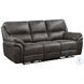 Proctor Gray Double Power Reclining Sofa From Homelegance | Coleman ...