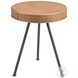 Stuart Natural Side Table From Zuo | Coleman Furniture
