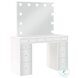 Regina White And Gray Vanity Set From Coaster Furniture | Coleman Furniture