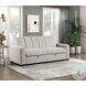 Michah Light Gray Click Clack Sofa with Pull-Out Bed From Homelegance ...