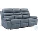 Hancock Blue Double Power Reclining Sofa From Homelegance | Coleman ...