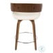 Elisa Walnut and Cream Counter Height Stool Set of 2 From Lumisource ...