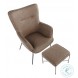 Izzy Espresso Lounge Chair and Ottoman Set from Lumisource | Coleman ...
