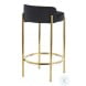 Chloe Black Velvet Counter Height Stool Set of 2 from Lumisource ...