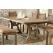 Gianna Rustic Pine Extendable Rectangular Dining Table from Furniture ...