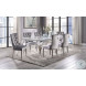 Neuveville White And Chrome Dining Table From Furniture of America ...
