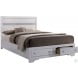 Chrissy White King Storage Platform Bed from Furniture of America ...
