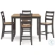 Gesthaven Natural And Brown 5 Piece Counter Height Dining Set From Ashley Furniture | Coleman ...