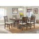 Dex Smokey Walnut Extendable Rectangular Dining Room Set from Elements ...