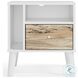 Piperton Two Tone Brown and White 1 Drawer Nightstand From Ashley Furniture | Coleman Furniture