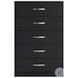 Finch Black Five Drawer Chest From Ashley Furniture | Coleman Furniture