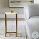 Affinity Antique Gold And White Marble Accent Table From Uttermost | Coleman Furniture