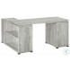 7421 Grey L Shaped Computer Desk From Monarch | Coleman Furniture