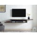 Wall Mounted Laminated Skyline Gray 72" Asymmetrical Console Table from ...