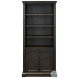 Kingston Dark Brown Bookcase With Doors From Martin Furniture | Coleman ...