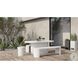 Lyon White Outdoor Stool from Moes Home | Coleman Furniture