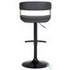 Calista Black And Golden Bronze Adjustable Swivel Bar Stool From Armen ...