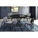 Cirque Black Pedestal 54" Round Dining Table From Armen Living ...