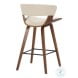Jagger Cream Faux Leather 26" Counter Height Stool from Armen Living ...