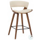 Jagger Cream Faux Leather 26" Counter Height Stool from Armen Living ...