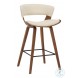 Jagger Cream Faux Leather 26" Counter Height Stool from Armen Living ...