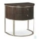 Modern Streamline Two Drawer Demilune Nightstand from Caracole ...
