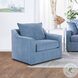 Sylvie Blue Slate Swivel Chair From New Classic | Coleman Furniture