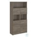 Office 500 Modern Hickory 5 Shelf Bookcase with Doors from Bush ...