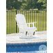 Hyland Wave White Outdoor Swivel Glider Chair From Ashley Furniture ...