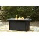 Beachcroft Black And Light Gray Outdoor Rectangular Fire Pit Table From Ashley Furniture ...