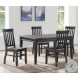 Raven Ebony And Driftwood Noir Dining Room Set from Steve Silver ...