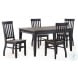 Raven Ebony And Driftwood Noir Dining Room Set from Steve Silver ...