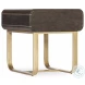 Commerce And Market Dark Wood And Gold Metropolitan End Table From Home ...