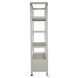 Crest Cerused White Bookcase From With a minimal silhouette, open ...