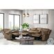 Tasso Sorrento Brown Reclining Sofa with Drop Down Table From Picket ...