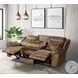 Tasso Sorrento Brown Reclining Sofa with Drop Down Table From Picket ...