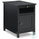 Treytown Black Chairside Table From Ashley Furniture | Coleman Furniture