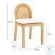 Amara Natural Rattan Arched Back Dining Chair From TOV | Coleman Furniture