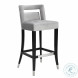Hart Grey Velvet Bar Stool from TOV | Coleman Furniture