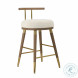 Juniper Cream Velvet Counter Height Stool From TOV | Coleman Furniture