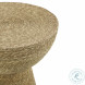 Wren Natural Seagrass Side Table From TOV | Coleman Furniture