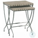 Bernhardt Interiors Casegoods Aged Pewter Wyman Nesting Tables from ...