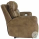 Game Plan Caramel Leather Power Reclining Living Room Set with ...