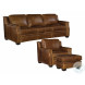Yates Dark Brown Leather Sofa from Hooker | Coleman Furniture