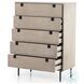 Carly Grey Wash 5 Drawer Chest from Four Hands | Coleman Furniture