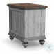 Plymouth Distressed Graywash Chairside Table From FlexSteel | Home ...