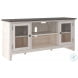 Dorrinson Two Tone 60" TV Stand from Ashley | Coleman Furniture