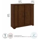 Cabot Modern Walnut 60" L Shaped Computer Home Office Set from Bush ...